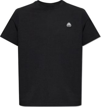 Moose Knuckles Homme, Tops, Noir, Taille: 2XL T-shirt Crescent