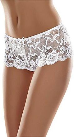 Merry Style Slip Culotte sous-vêtement Femme MSGAB144 (Blanc, 38 (Taille du producteur: S))