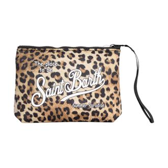 MC2 Saint Barth Homme, Sacs, Multicolore, Taille: ONE Size Aline Scuba Leopard Pochette