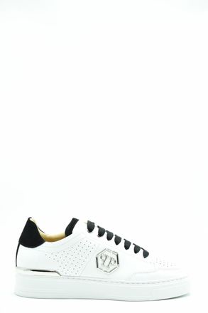 Philipp Plein Leder Low-Top Sneakers mit Logo