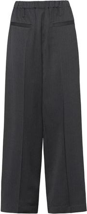 Tela Femme, Pantalons, Noir, Taille: 38 FR Pantalone Grigio Scuro A Spiga Di Pesce In Viscosa