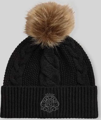 Lauren Ralph Lauren M&uuml;tze mit Kunstfellbommel