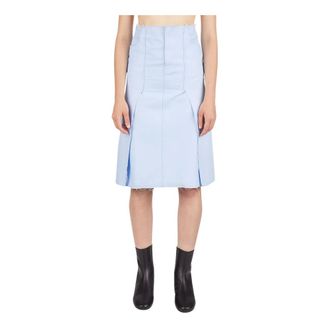 Raf Simons Femme, Jupes, Bleu, Taille: 34 FR Panel Denim Skirt
