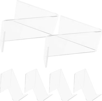 DOITOOL 6 St&uuml;ck Transparenter Acryl Schuh Display St&auml;nder f&uuml;r Kinderschuhe Platzsparendes Stabiles Schuhregal zur Sicheren Pr&auml;sentation und Aufbewahrung von S