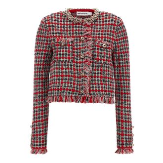 Self Portrait Femme, Vestes, Multicolore, Taille: 42 FR Veste courte