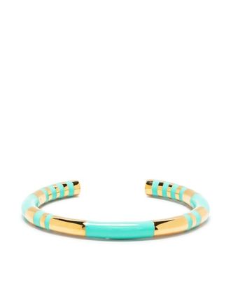 Aur&eacute;lie Bidermann bracelet Positano &agrave; d&eacute;tails &eacute;maill&eacute;s - Bleu