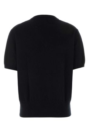 Extreme Cashmere Womens Black Stretch Cashmere Blend N&acirc;&deg;490 Sweater Raven Maglieria