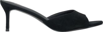 Estro & Luminara Femme, Chaussures, Noir, Taille: 38 EU Mules &agrave; Talons en Velours