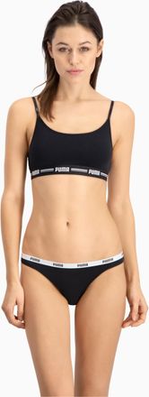Puma Lot de 2 culottes PUMA Femme, V&ecirc;tements, Noir, 2