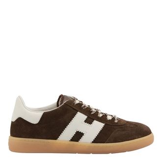 Hogan Low-Top Sneaker - Low-Top Sneakers With Textured Brown Upper - Gr. 37,5 (EU) - in Schwarz - f&uuml;r Damen