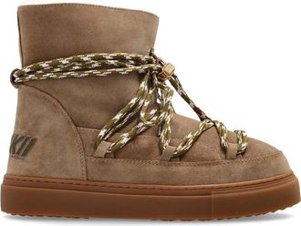 INUIKII Bottes de neige en su&egrave;de &agrave; double la&ccedil;age - Femme - Chaussures - Brun - Taille: 37 EU