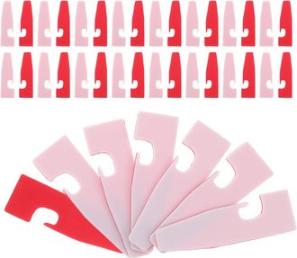 Pretyzoom 50 St&uuml;ck Selbstklebende N&auml;hfu&szlig;polster f&uuml;r 4 Faden Overlockmaschinen Verschlei&szlig;feste Kunststoffauflage rutschfeste N&auml;hfu&szlig;unterlage f&uuml;r Pr&auml;zise Kanten u