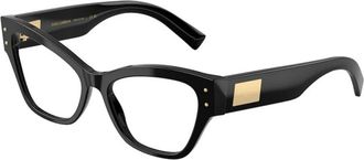 Dolce & Gabbana Femme, Accessoires, Noir, Taille: 54 MM Optical Frame