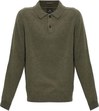 Paul Smith Polo en Laine - Homme - Pulls - Vert - Taille: M