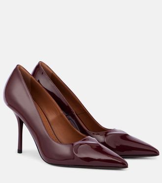 Alaia Alaïa Pumps Le Coeur 90 aus Lackleder