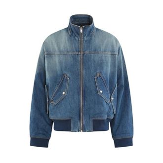 Givenchy Blaue Bomberjacke f&uuml;r Herren - - Jackets - Herren - Blau - L