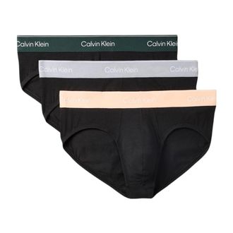 Calvin Klein Homme, Sous-v&ecirc;tements, Noir, Taille: M Icon Cotton Stretch 3-Pack Hip Brief