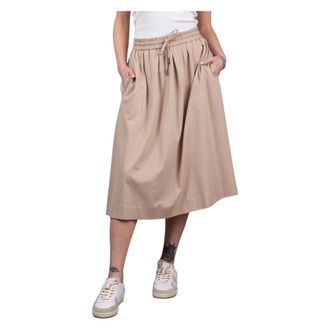 Circolo 1901 Femme, Jupes, Beige, Taille: 40 FR Midi Skirt