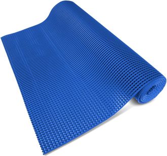 Floordirekt Poolmatte Untergrund Bodenschutzmatte Pool Unterlegmatte Outdoor Adria rutschfestes PVC f&uuml;r, Nasszonen & Arbeitspl&auml;tze | (120 x 300 cm, Blau)