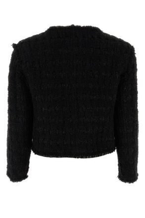 Tory Burch Womens Black Tweed Blazer 001 Giacche E Gilet Jacket