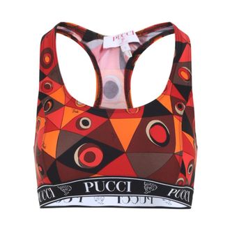 Pucci Occhi Print Top - - Sport - Damen - Mehrfarbig - XS