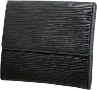 Louis Vuitton unisex, Pre-owned, Noir, Taille: ONE Size Portefeuille Tri-fold Pre-owned