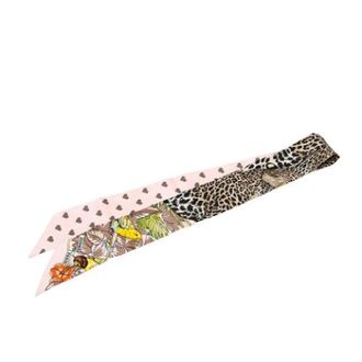 Herm&egrave;s unisex, Pre-owned, Multicolore, Taille: ONE Size Pre-owned Twilly Scarf Jungle Love