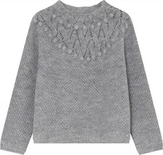 Gustav Femme, Pulls, Gris, Taille: 46 FR Tricot &agrave; col rond