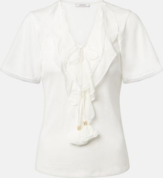 Dorothee Schumacher Top Pure Sleekness aus Baumwoll-Rippstrick