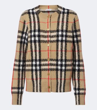 Burberry Cardigan Burberry Check aus Kaschmir