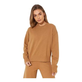 Yves Salomon Rundhals-Cropped-Pullover - - Knitwear - Damen - Beige - S