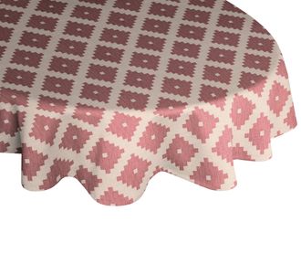 Adam Maroccan Shiraz Tischdecke, Bio Baumwolle, Dunkelrot, 145 x 220 cm