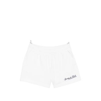 Sporty & Rich Logo-embroidered Elasticated Shorts