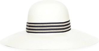 Borsalino Femme, Accessoires, Blanc, Taille: M Violet Panama Fine