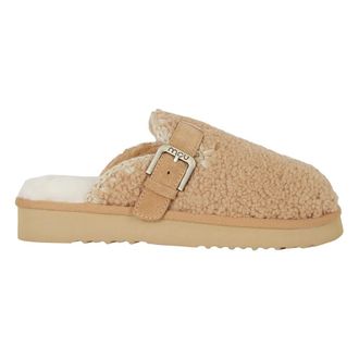 Mou Mocassins Eskimo en peau de mouton boucl&eacute;e - Femme - Chaussures - Beige - Taille: 36 EU