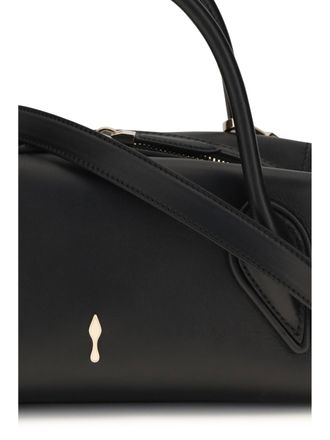Christian Louboutin Womens Leather Handbag Venus Black Calf Handbags Hand Bags
