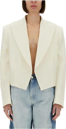 Stella McCartney Femme, Vestes, Blanc, Taille: 38 FR Blazers