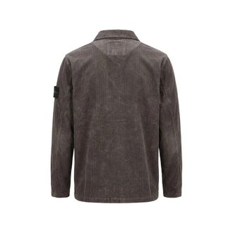 Stone Island Corduroy with Dust Treatment Overshirt - Brown