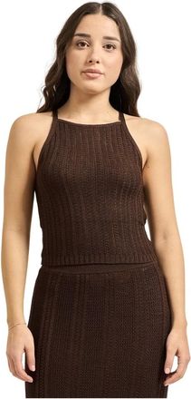 Pennyblack Femme, Tops, Brun, Taille: 40 FR Open-back Knit Top