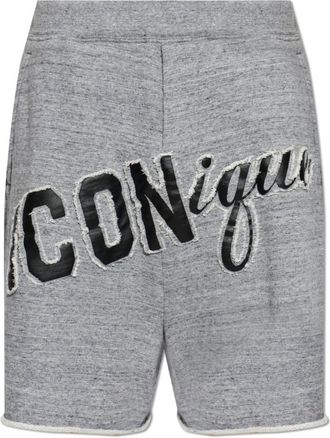 Dsquared2 Homme, Shorts, Gris, Taille: M Embroidered Shorts