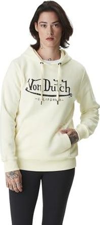 Von Dutch Sweat Femme Oversize, Sweat à Capuche Femme Basic, Confortable et Doux, Beige Taille L