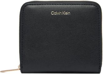 Calvin Klein unisex, Accessoires, Noir, Taille: ONE Size Small Zip-Around Wallet