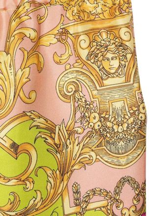 Versace Silk Twill Trousers - Multicolor