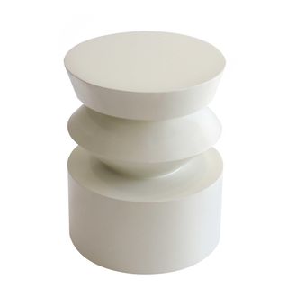 Oviala Couchtisch, Couchtisch, lackiert, Wei&szlig;, Durchmesser 40 cm