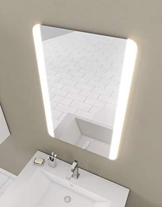Aurlane Miroir Salle de Bain LED Auto-&eacute;clairant Border Lines 70x45