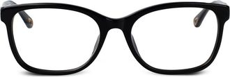 Chlo&eacute; Brille mit eckigem Gestell - Schwarz