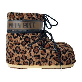 Moon Boot Bottes Icon Low en Polaire - Femme - Chaussures - Brun - Taille: 39 EU