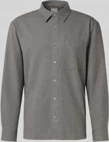 Calvin Klein Hemdjacke mit Seide-Anteil