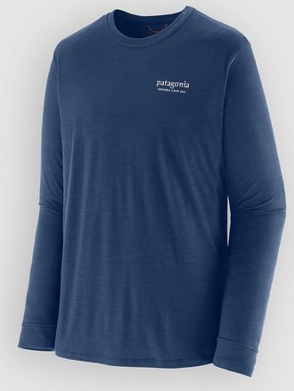 Patagonia Cap Cool Merino Blend Graphic Funktionsshirt clement blue
