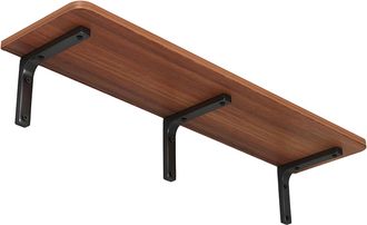 Generic Schwebende Regale, Wandregal zur Wandmontage, Wandregal aus Holz für Dekoration und Präsentation, verwendbar für Küche, Bad, Wohnzimmer, Schlafzimmer 